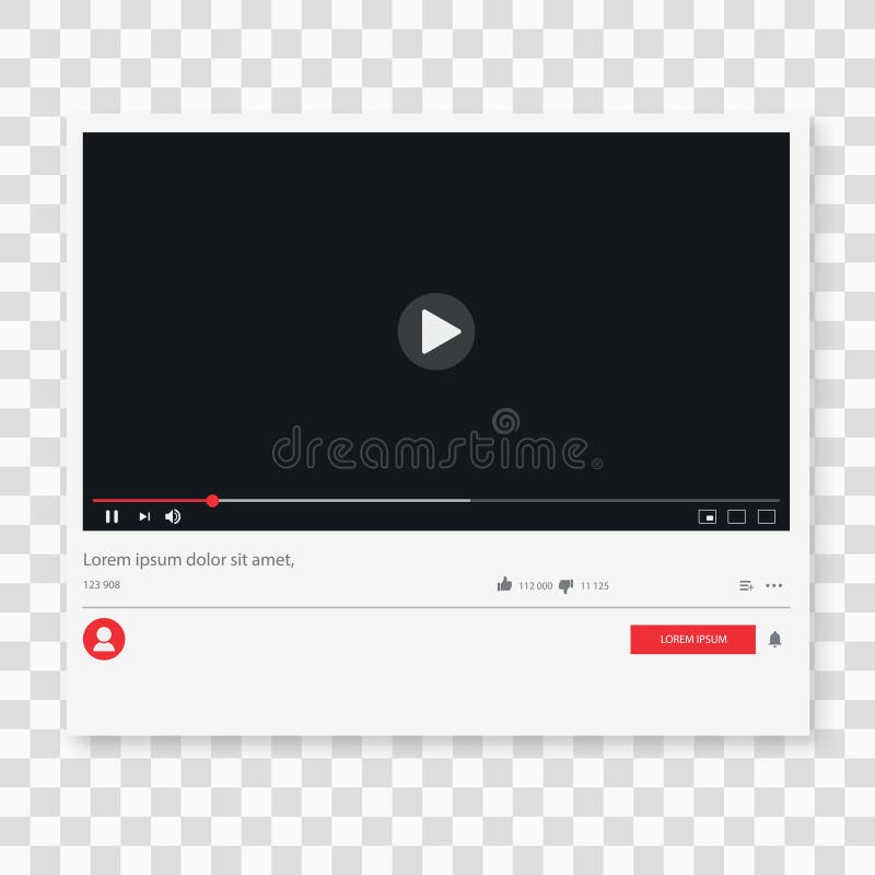 Interfaz De Red Social, Vector En Un Fondo Transparente Ilustración del ...