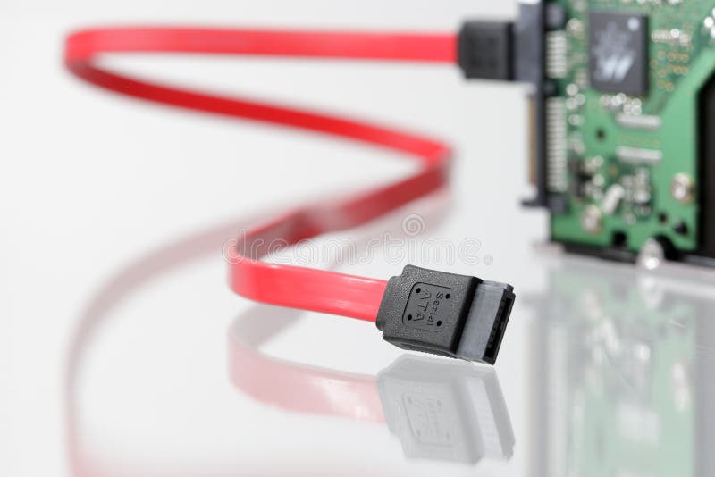 Interfaz del cable de Sata foto de archivo. Imagen de capacidad - 11610026