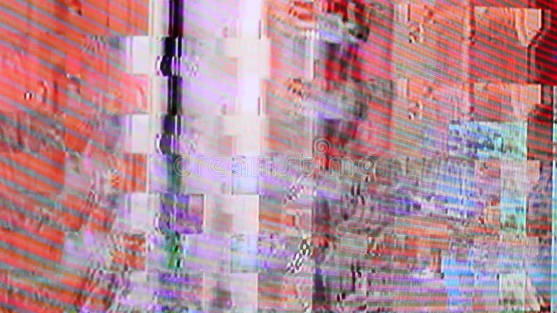 Interference in the Broadcast of Digital Television Stock Video - Video ...