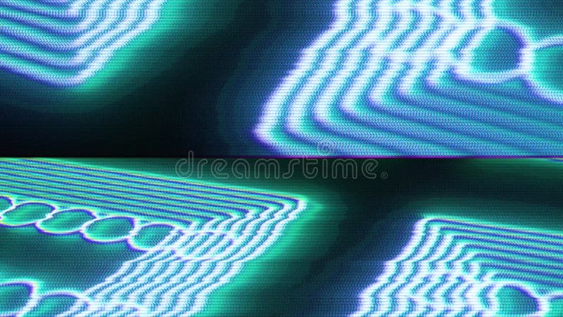 Interference Modern Abstract Geometric Glitch Effect Sci-fi Psychedelic ...