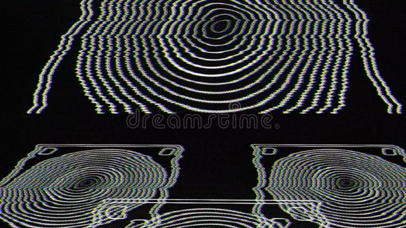 Interference Modern Abstract Geometric Glitch Effect Sci-fi Psychedelic ...