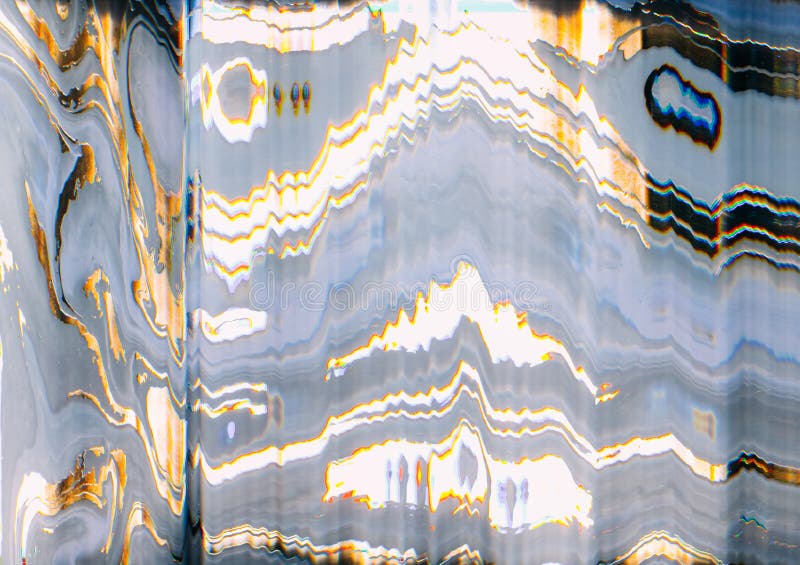 Interference Pattern Glitch Glow Signal Distortion Stock Illustration ...