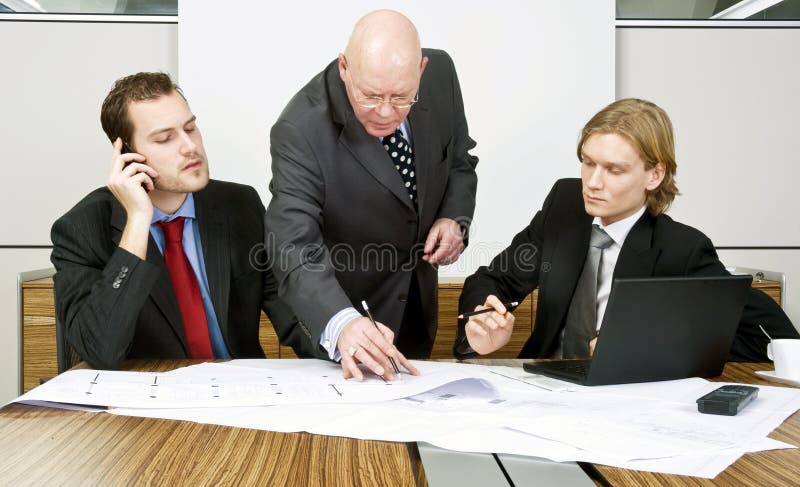 Interfering boss stock image. Image of pencils, interfering - 13091473