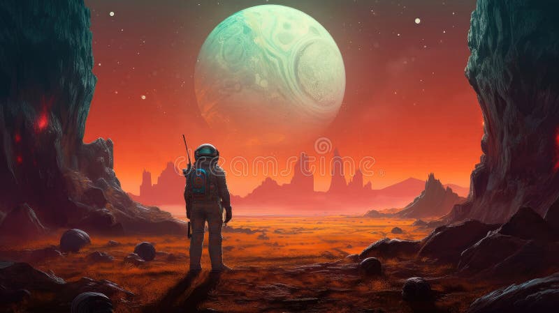 The Intergalactic Bounty Hunter is Shown Out in Front of an Alien ...