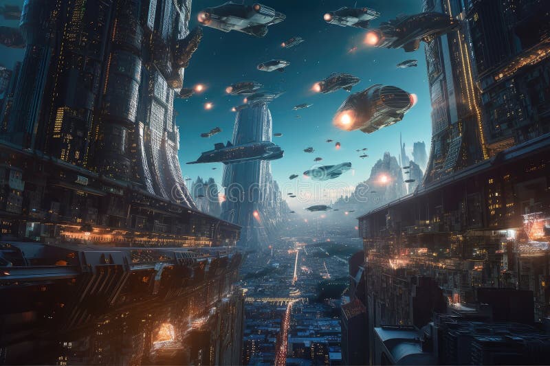 Intergalactic City Stock Illustrations – 565 Intergalactic City Stock ...