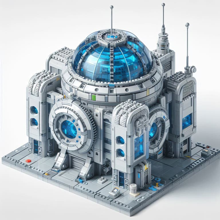 Intergalactic Research Facility Stock Illustration - Illustration of ...