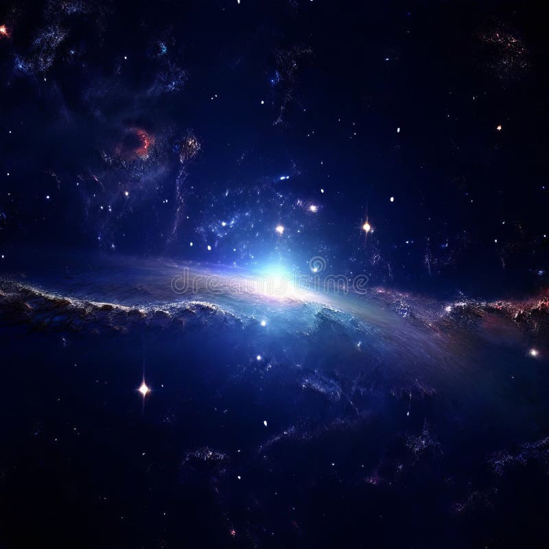 Intergalactic Space the Space between Galaxies in the Univers Stock ...