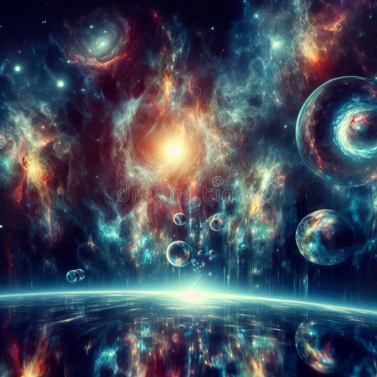 Intergalactic Space the Space between Galaxies in the Univers Stock ...