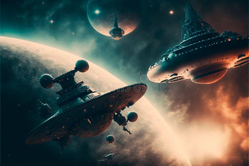 Intergalactic Ships Stock Illustrations – 25 Intergalactic Ships Stock ...