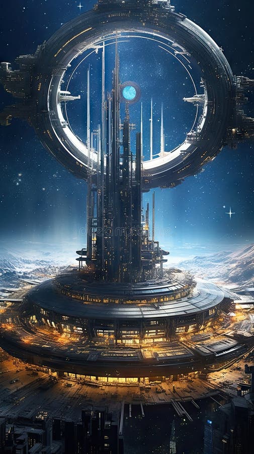 Intergalactic station stock illustration. Illustration of intergalactic ...