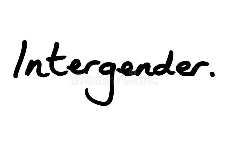 Intergender Symbol. Line Icon, Outline Vector Logo Illustration, Linear ...