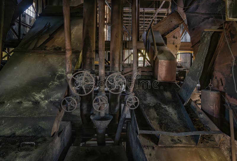 Interior of an Abandoned Nordegg Coal Mine Stock Image - Image of ...