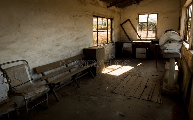 Interior on an Abandoned Office Room Stock Photo - Image of indoor ...