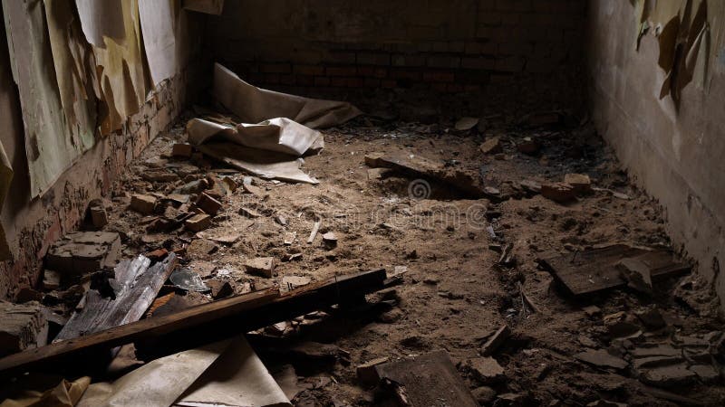 Interior of an Abandoned Dirty Building Stock Image - Image of dirty ...