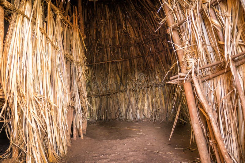 Traditional African Huts Inside