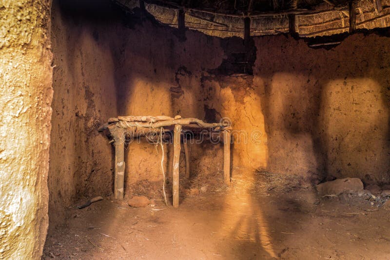 Traditional African Huts Inside