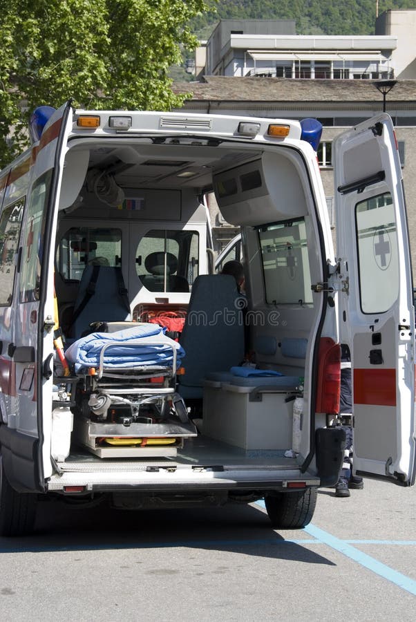 Interior ambulance stock photo. Image of inside, dead - 9259254
