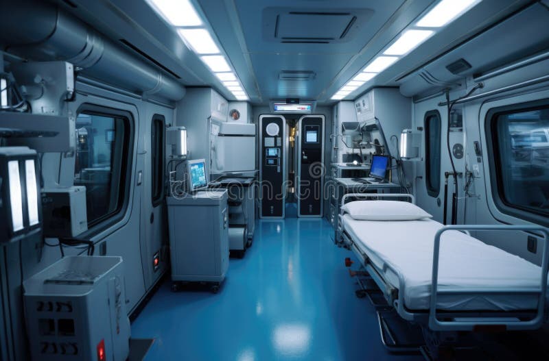 Interior of an Ambulance with the Necessary Equipment for Patient Care ...