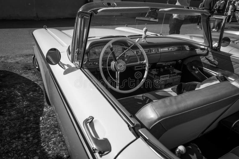 The Interior of an American Classic Car Editorial Stock Photo - Image ...