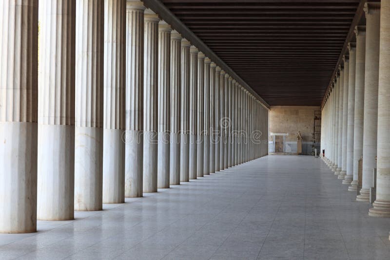 Museum at Ancient Agora Athens Greece Editorial Stock Image - Image of ...