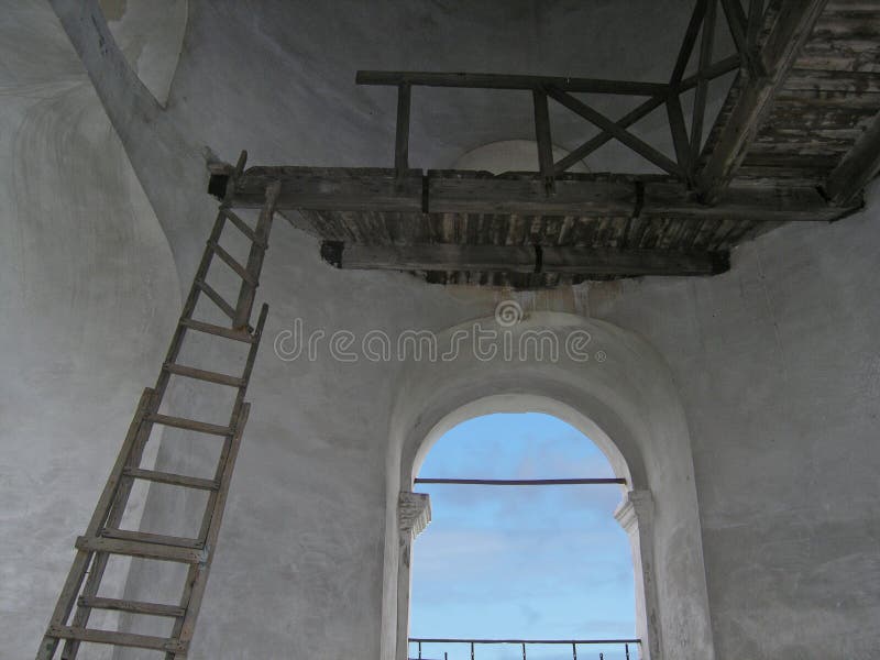 Interior of an Ancient Bell Tower Stock Photo - Image of interior ...
