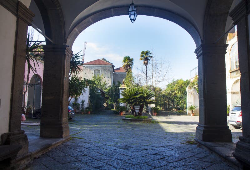 Interior of an Ancient Courtyard Editorial Image - Image of ...