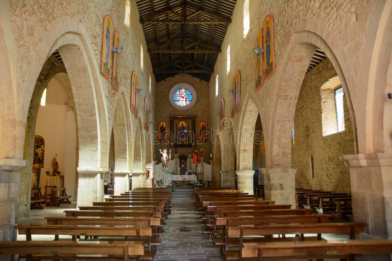 Ancient Romanesque Church stock image. Image of roman - 25534779