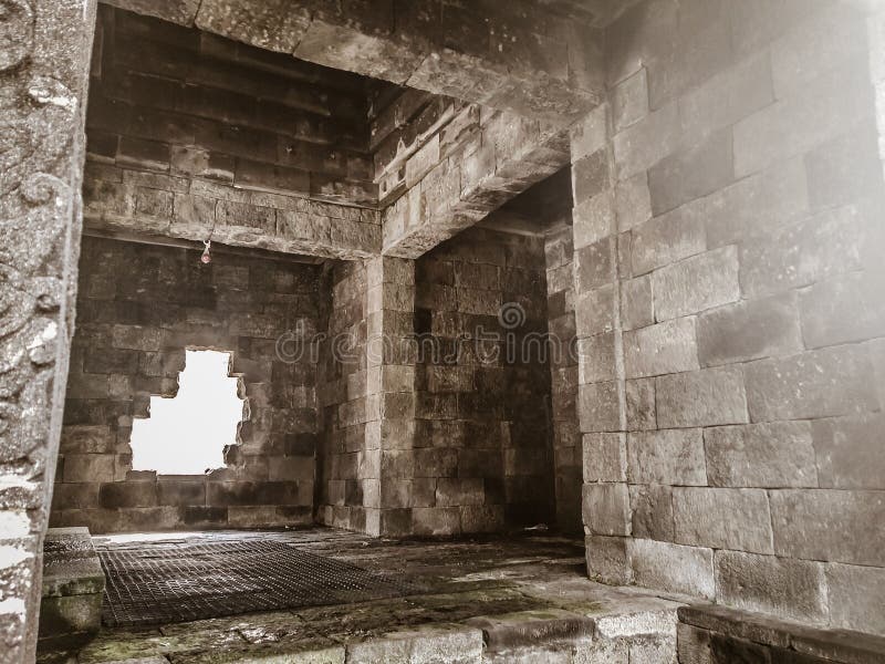 Interior of an Ancient Ruin with Hole on the Wall during the Day Stock ...
