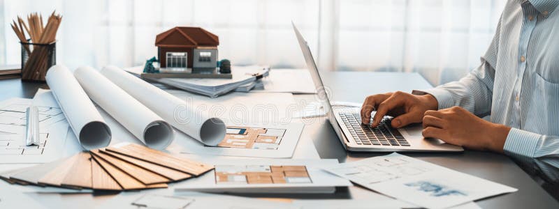 Interior Architect Designer at Table Designing House Interior. Insight ...