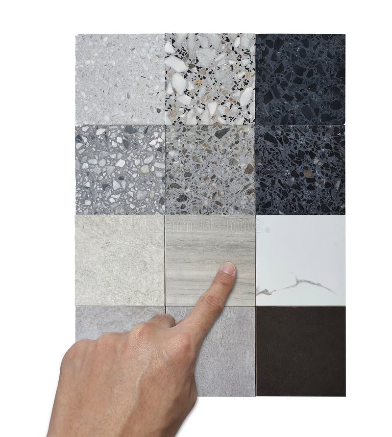 Interior Architect S Hand Selects Stone Ceramic Tile Samples Palette ...