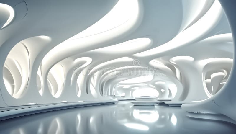 Interior Architectural Concepts that are Realistic and Futuristic Stock ...