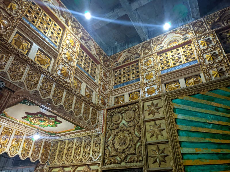 Interior Architecture Design of Tiban Mosque Stock Image - Image of ...