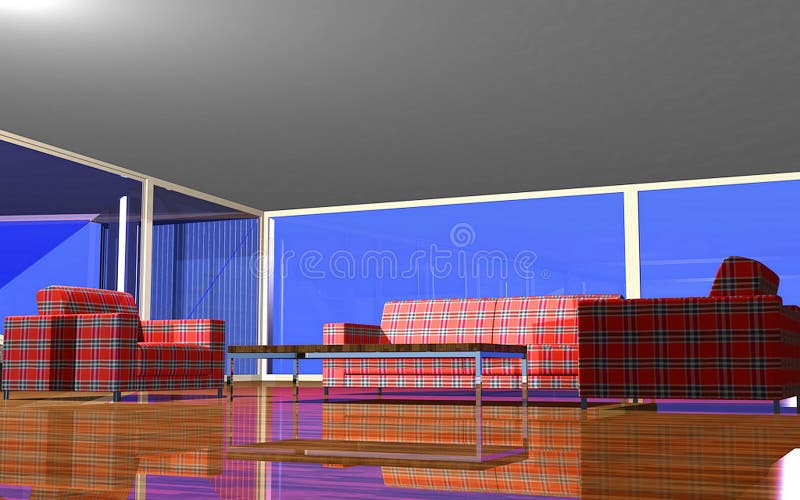 Interior_2 stock vector. Illustration of buildings, apartment - 88144982