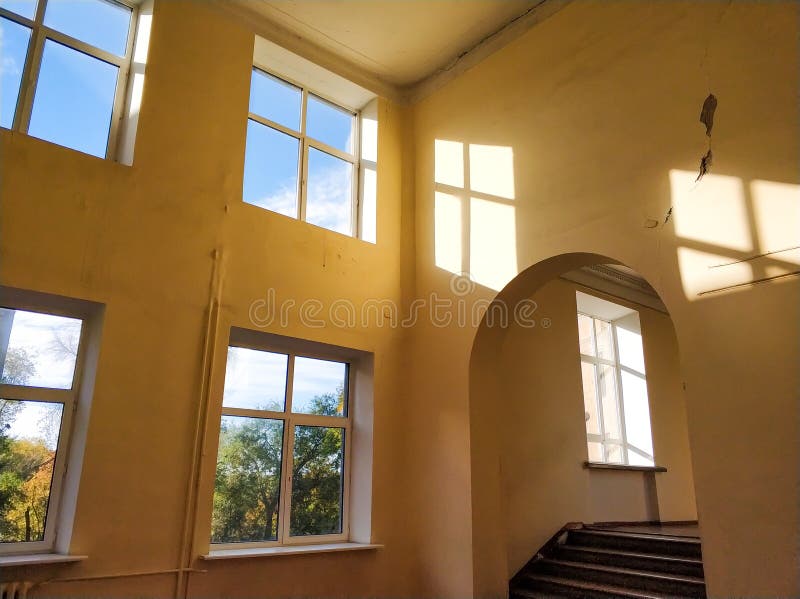 Interior Architecture of an Old University Building Stock Photo - Image ...