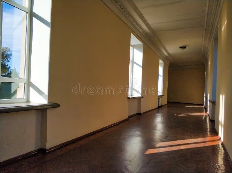 Interior Architecture of an Old University Building Stock Photo - Image ...