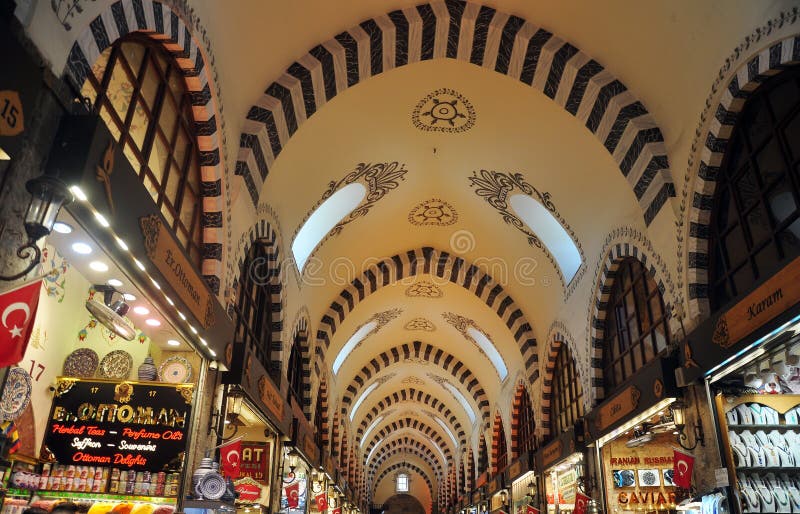 Interior Architecture Structure View of Spice Bazaar in Istanbul ...