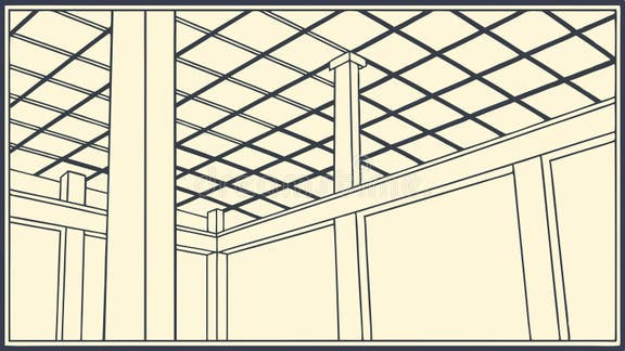 Interior Architecture Window Grid Design Vector Art, Vector Design ...
