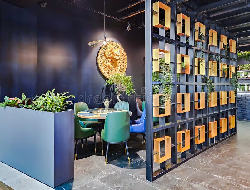 Interior of Asian Restaurant with Authentic Decor Elements and Cozy ...