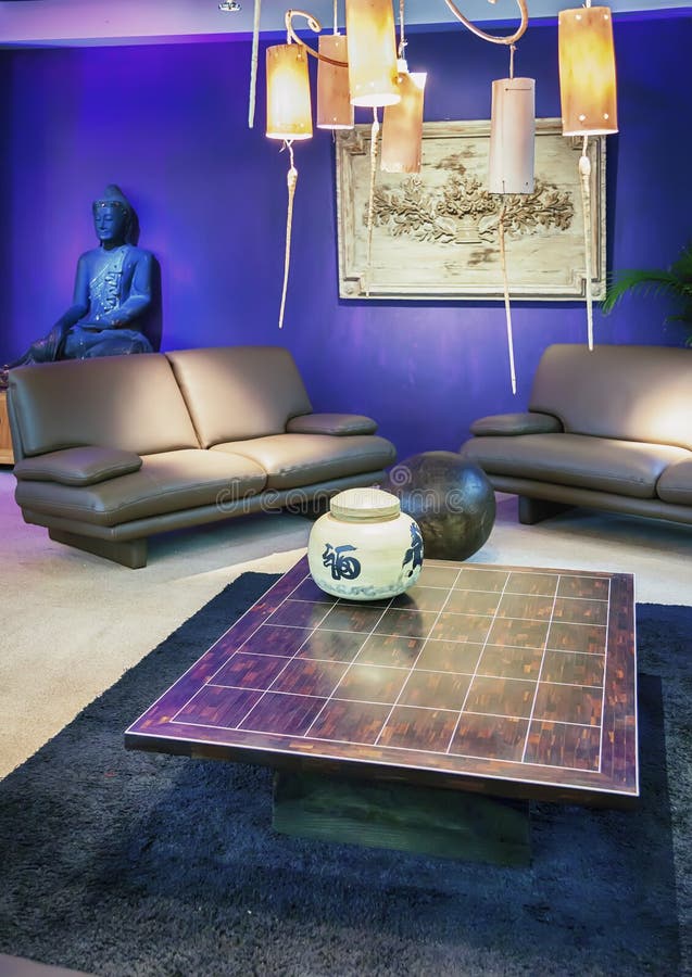 Interior in Asian style stock image. Image of buddha - 43895697