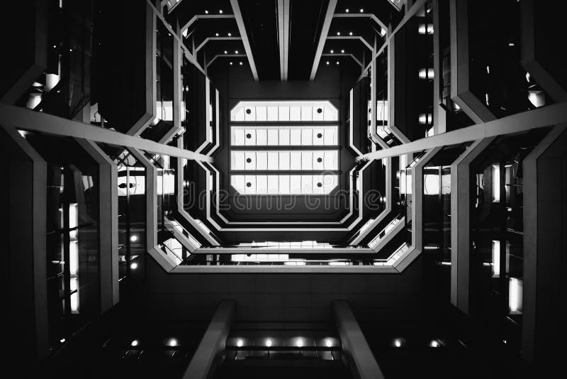 Interior of the Atrium on Bay, in Toronto, Ontario. Stock Photo - Image ...