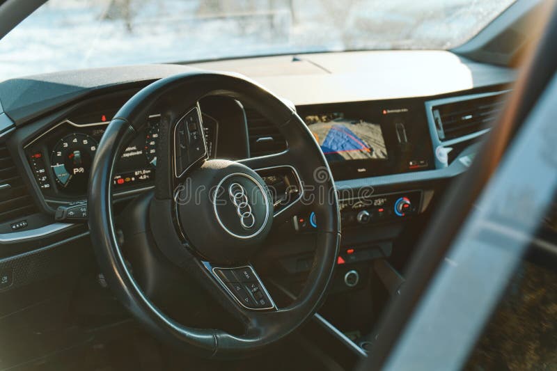 Bolt Audi A1 Interior with Dashboard and Steering Wheel, Prague ...