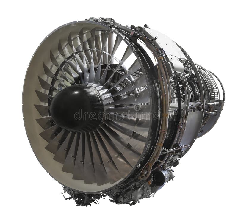 Interior of a Aviation Jet Engine Stock Image - Image of isolated ...