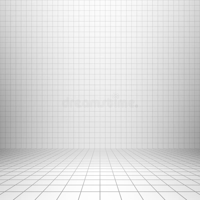 Interior Backdrop with Grid Stock Vector - Illustration of empty ...