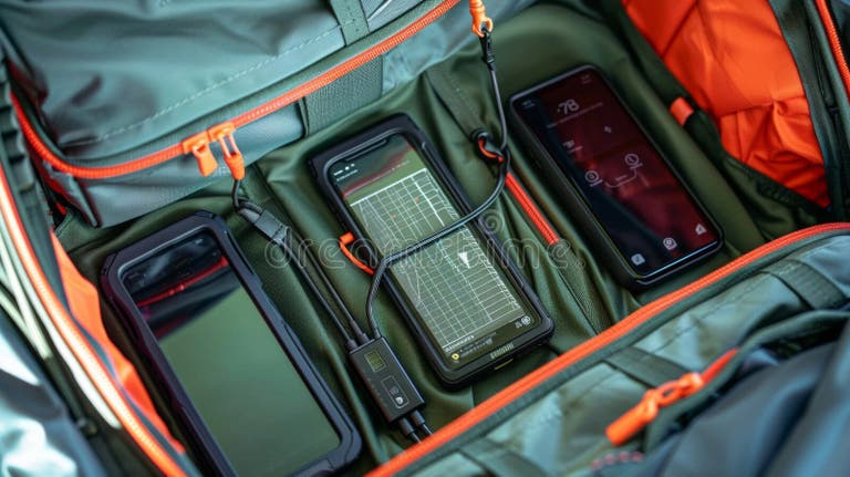 The Interior of a Backpack with Multiple Compartments Each with Its Own ...