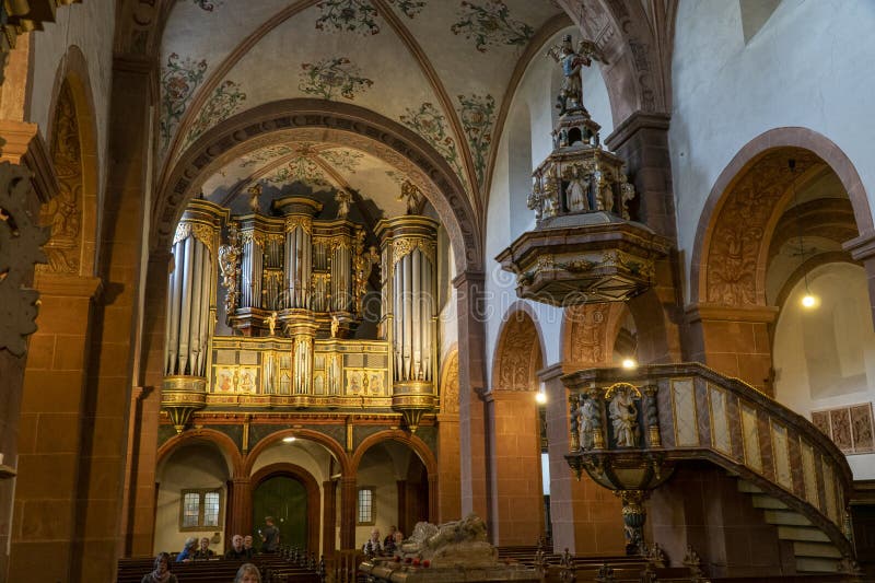Interior of Basilica of Kloster Steinfeld Monastery, Germany Editorial ...