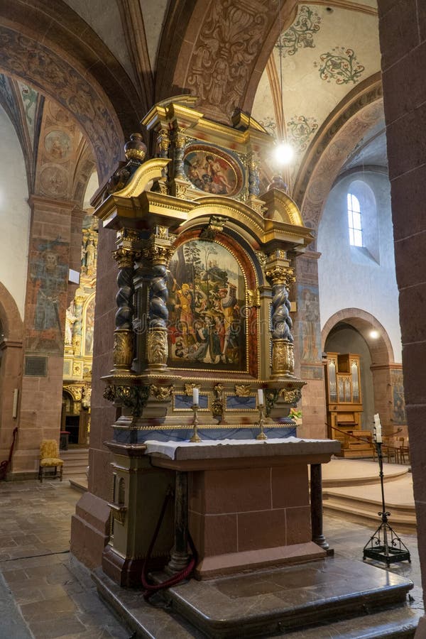 Interior of Basilica of Kloster Steinfeld Monastery, Germany Editorial ...