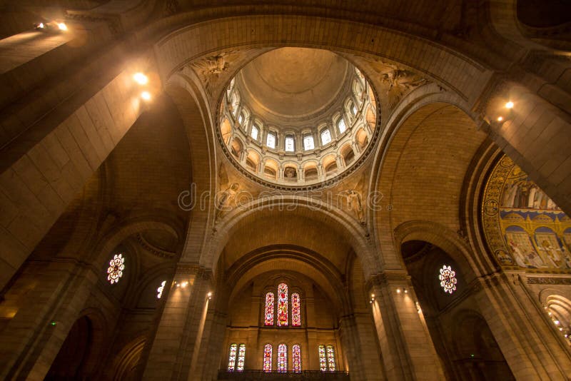 Interior of Basilica Sacre Coeur, Paris, France Editorial Photography ...