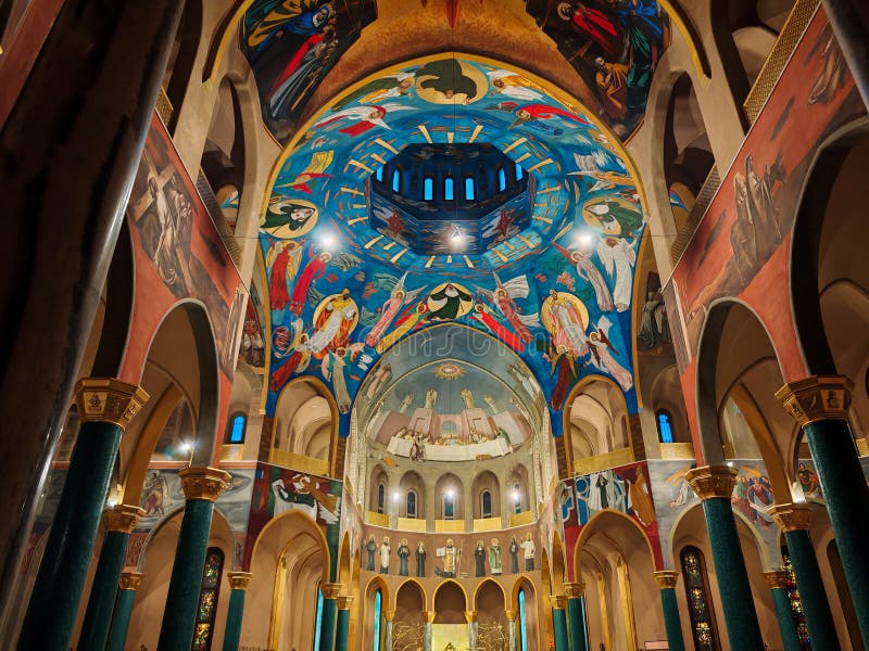 The Interior of the Basilica of Santa Rita Da Cascia Stock Image ...