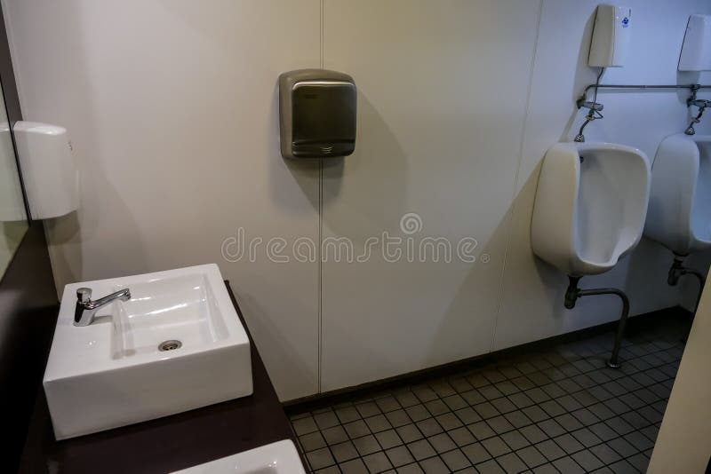 Interior Bathroom of a Modern Sea Ferry Boat Stock Image - Image of ...