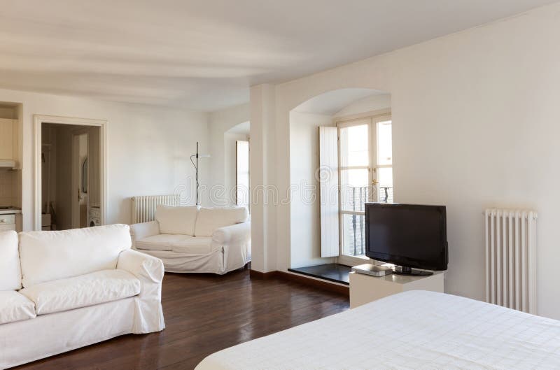 Interior Beautiful Apartment Stock Photo - Image of white, space: 34294810